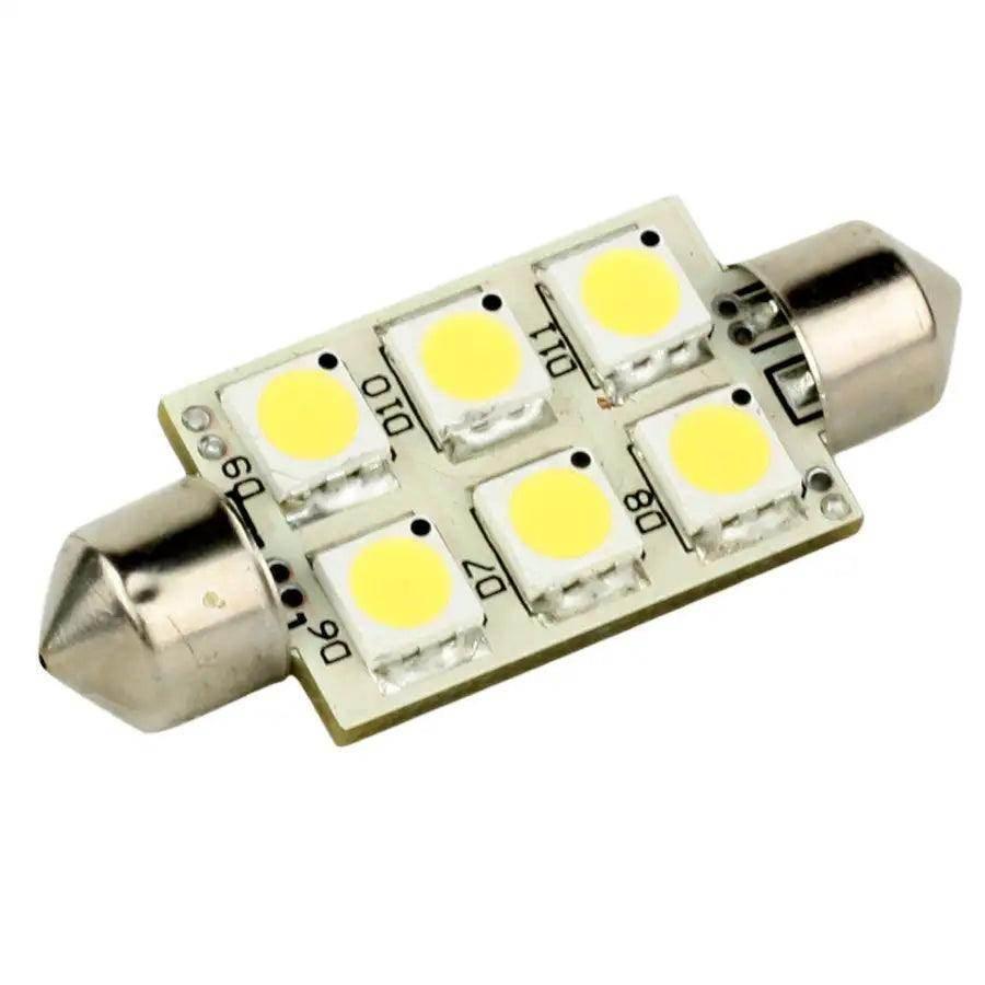 Lunasea Single-Sided 6 LED Festoon - 10-30VDC/1.5W/97 Lumens - Warm ...